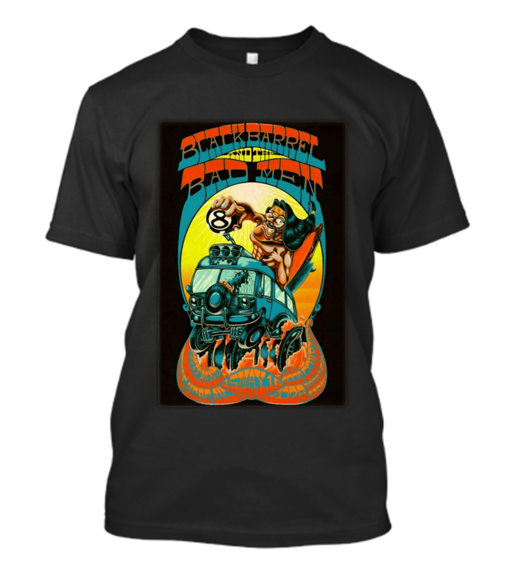 Black Barrel And The Bad Men Hope AK 5 16 2026 Psychedelic Van Race T-Shirt