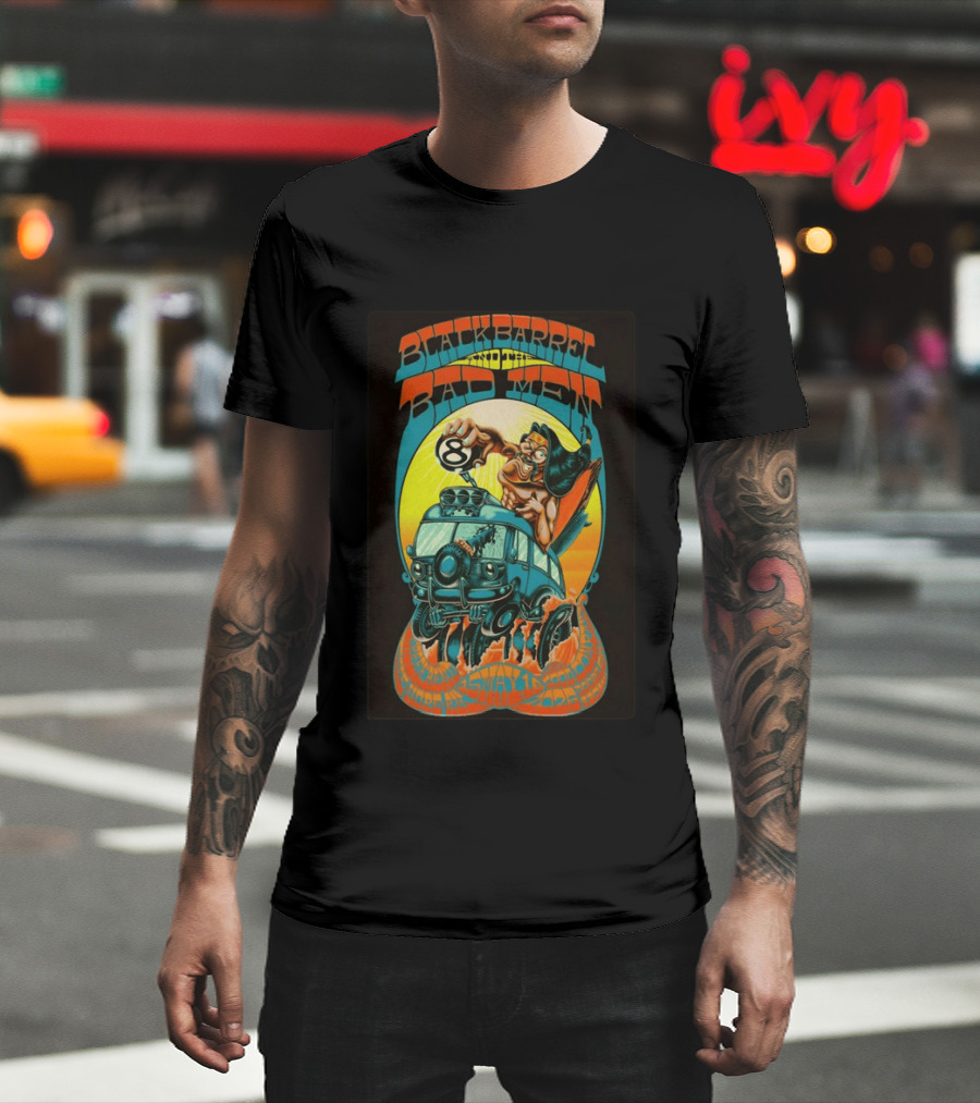 Black Barrel And The Bad Men Hope AK 5 16 2026 Psychedelic Van Race T-Shirt