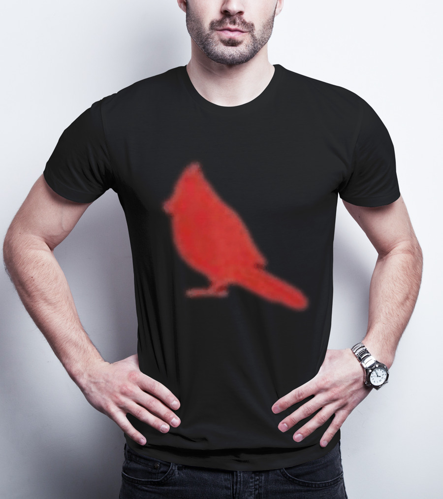 The Slumerican Cardinal Red Bird Stylized T-Shirt
