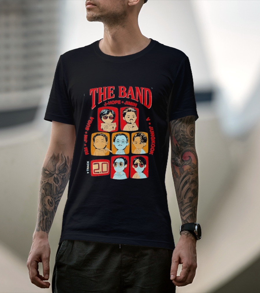 The Band RM Jin Suga J Hope Jimin V Jungkook 20 Arirang BTS World Tour 2.0 T-Shirt