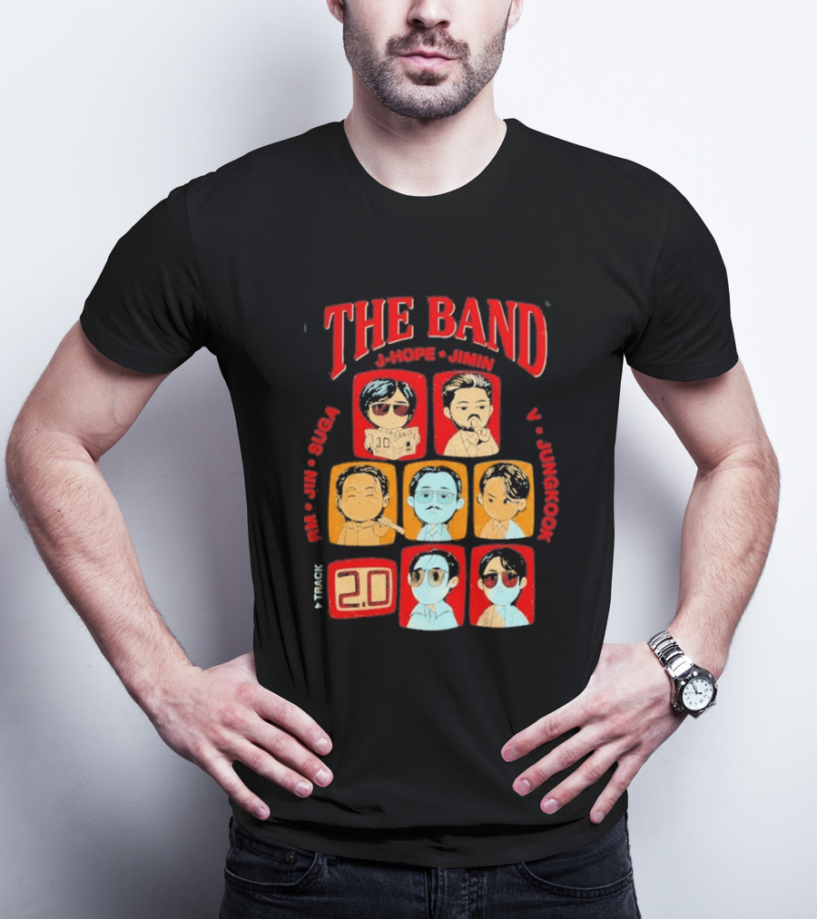 The Band RM Jin Suga J Hope Jimin V Jungkook 20 Arirang BTS World Tour 2.0 T-Shirt