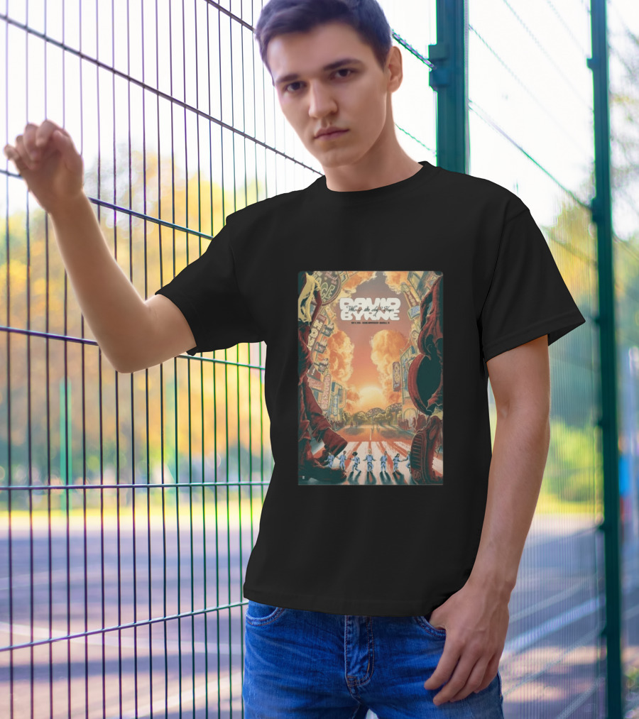David Byrne Who Is The Sky North American Tour 2026 Vintage Retro Cityscape T-Shirt