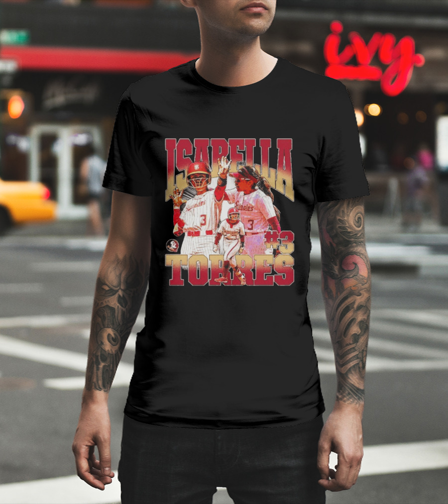 Isabella Torres Florida State Seminoles #3 Player Collage T-Shirt