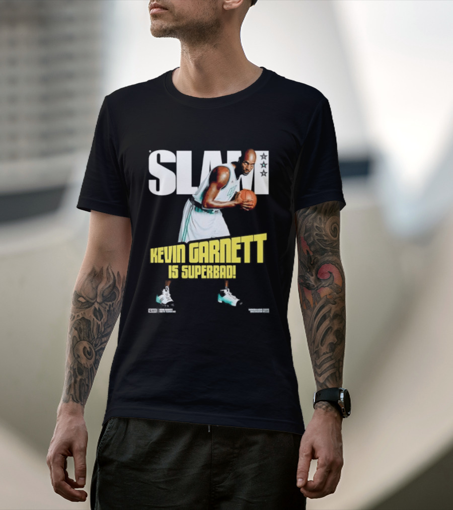 Slam Kevin Garnett Is Superbad Celtics Basketball T-Shirt