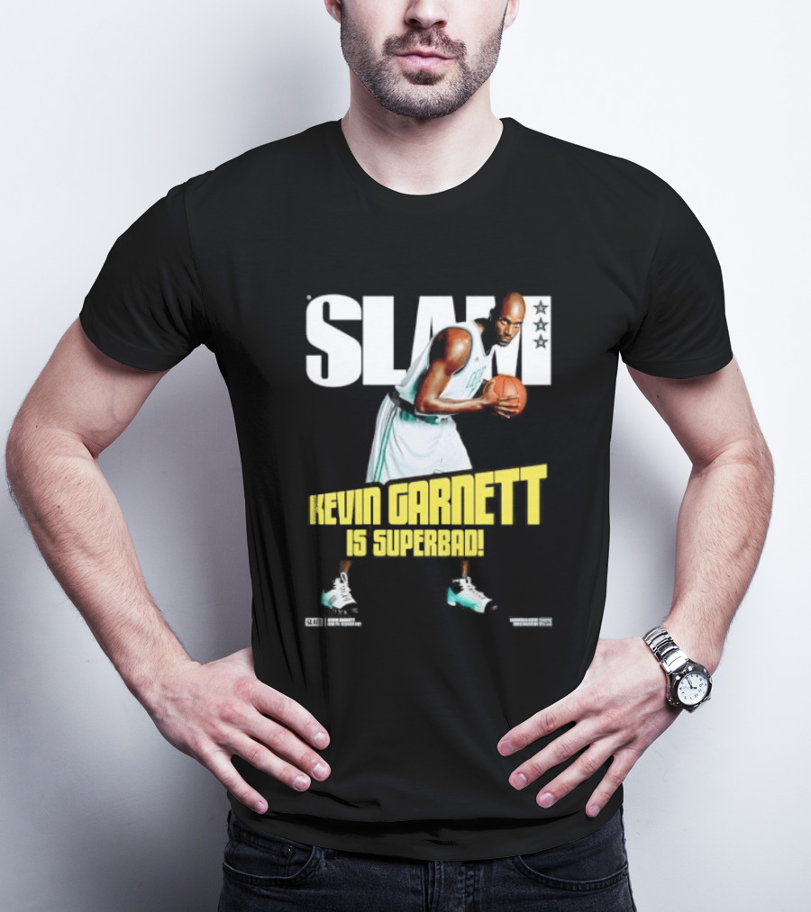 Slam Kevin Garnett Is Superbad Celtics Basketball T-Shirt