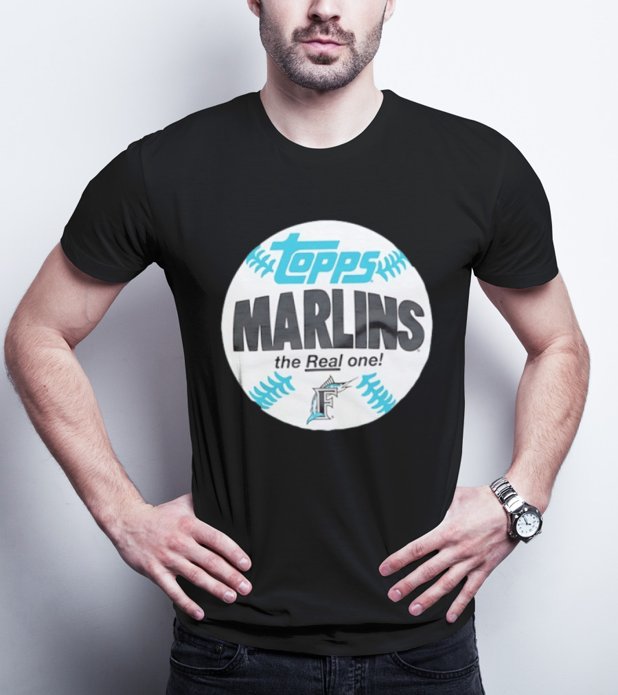 Topps Marlins The Real One MLB Miami T-Shirt