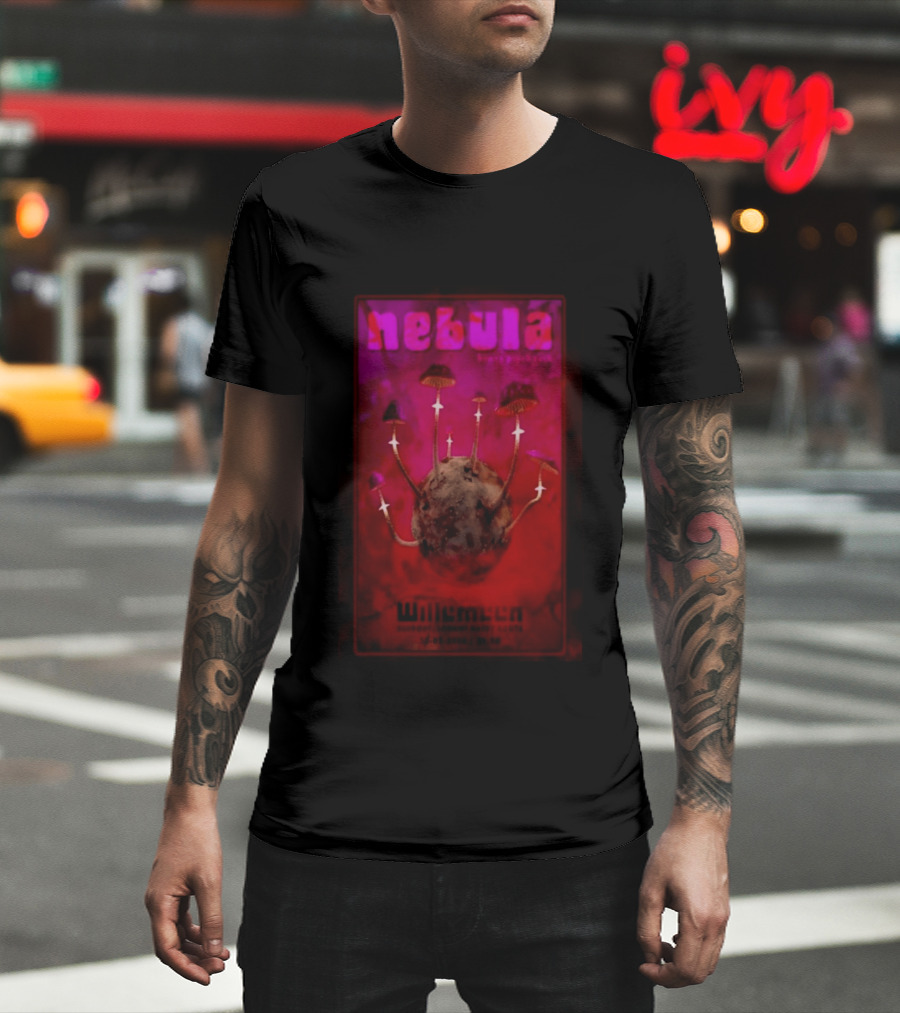 Nebula Willemeen Arnhem Netherlands May 30 2026 Surreal Mushrooms T-Shirt