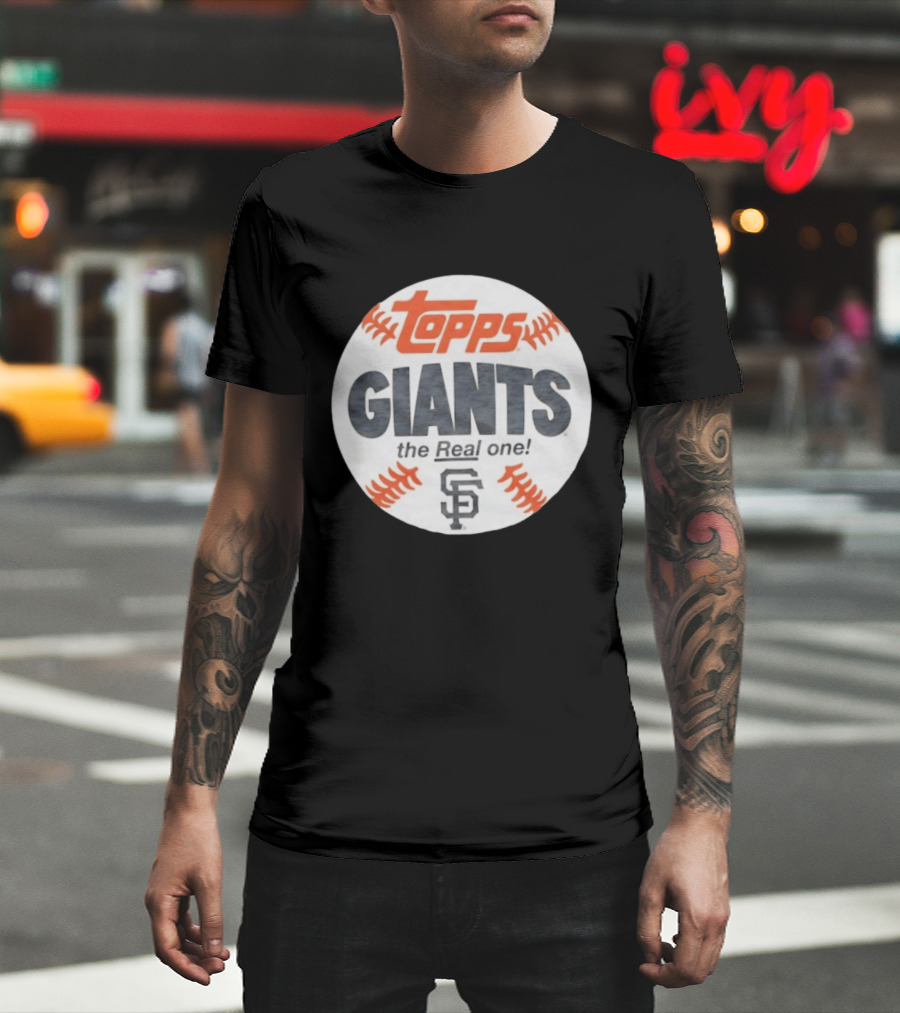 Topps Giants The Real One SF Baseball Collaboration T-Shirt