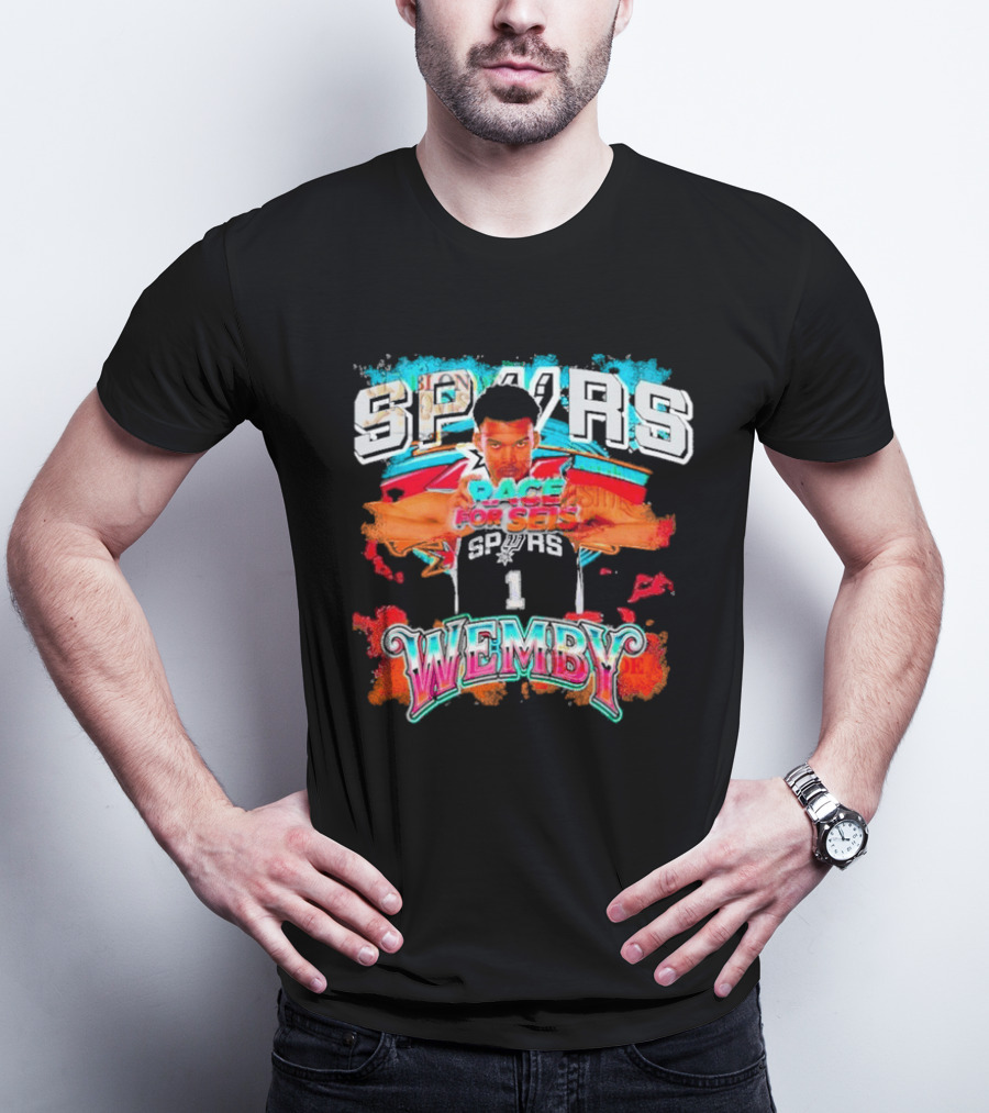Spurs Race For Seis Spurs Wemby Victor Wembanyama T-Shirt
