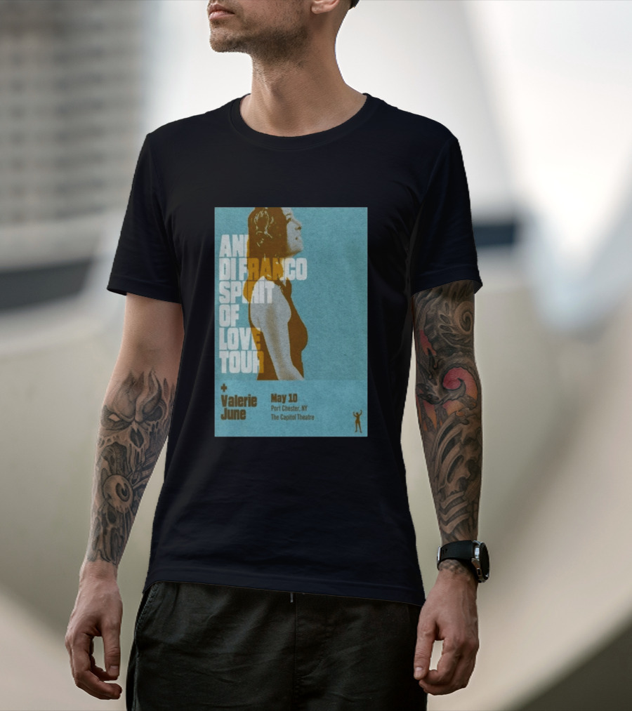 Ani DiFranco Spirit Of Love Tour May 10 Port Chester NY The Capitol Theatre Valerie June T-Shirt