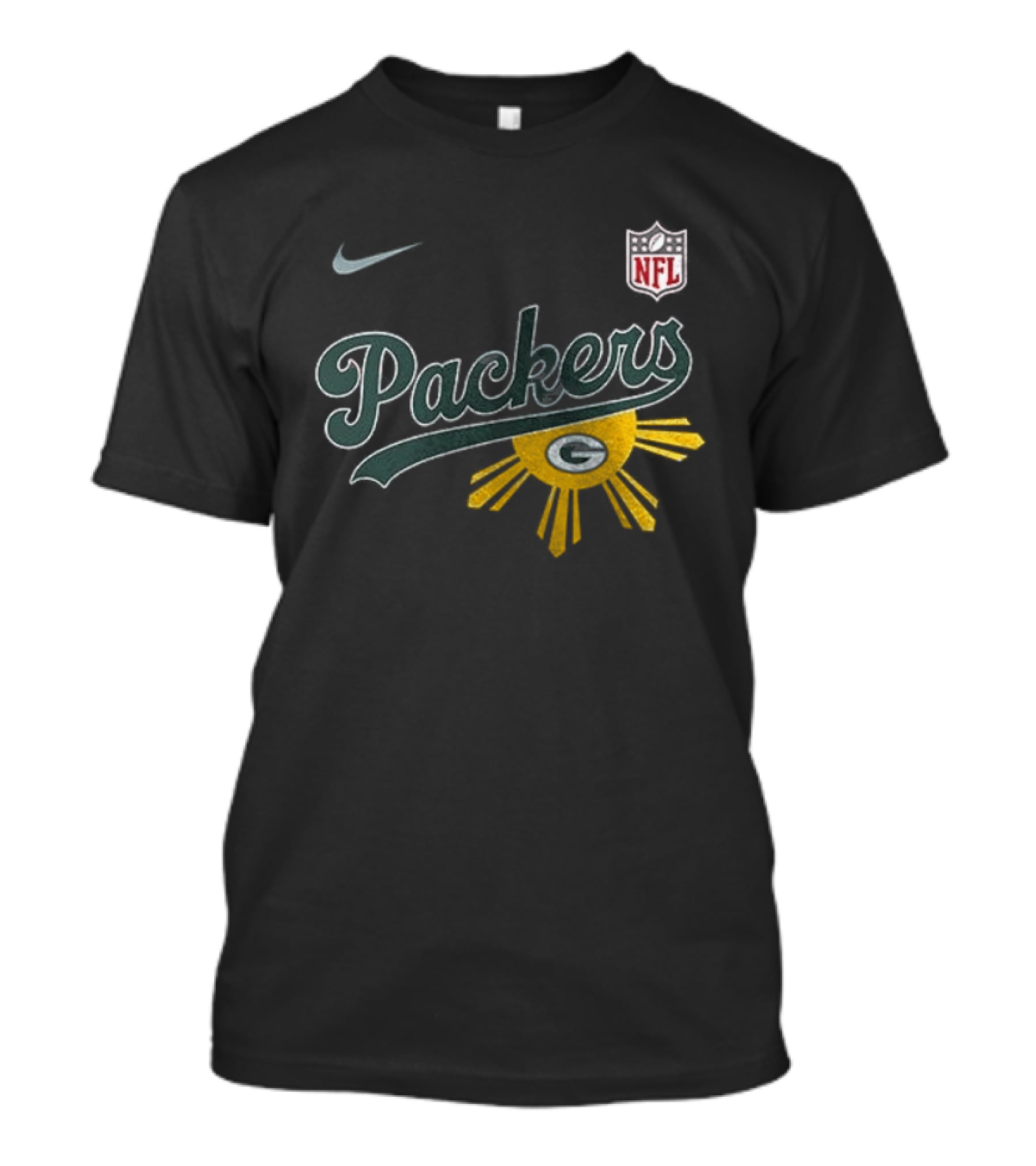 Nike NFL Green Bay Packers Filipino Sun Heritage T-Shirt