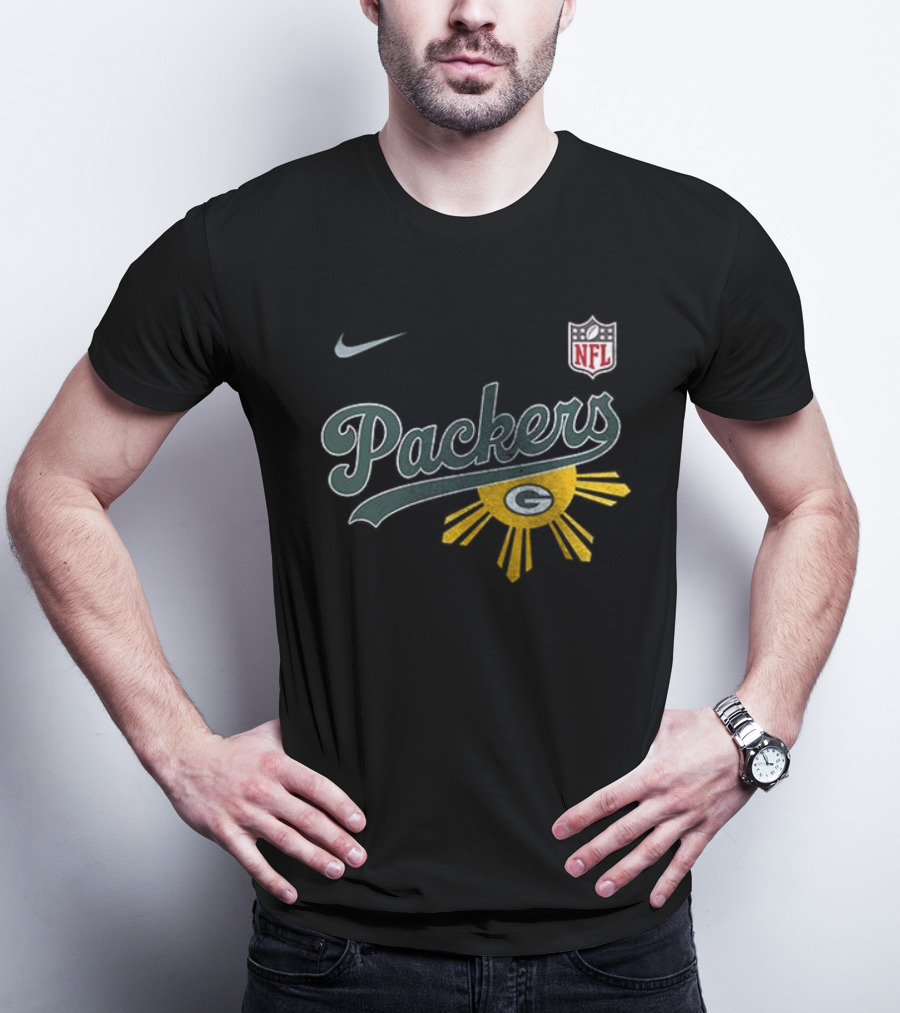 Nike NFL Green Bay Packers Filipino Sun Heritage T-Shirt
