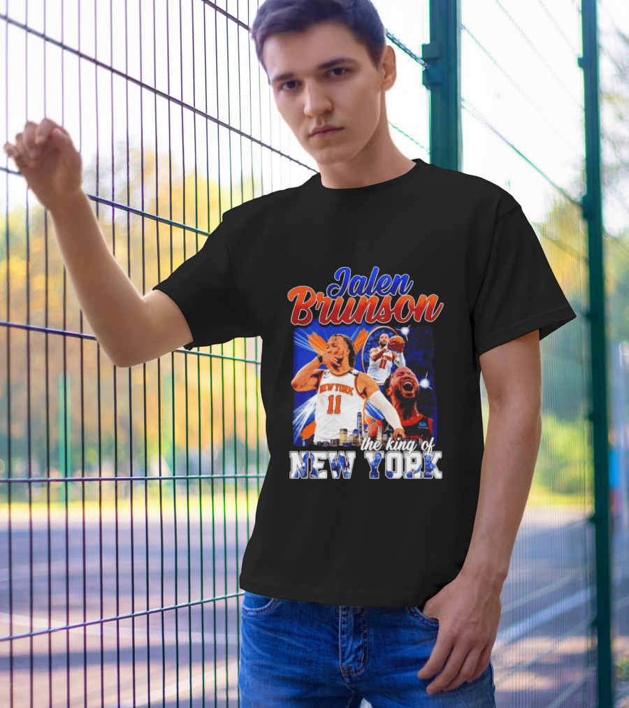 Jalen Brunson The King Of New York New York Knicks Basketball T-Shirt