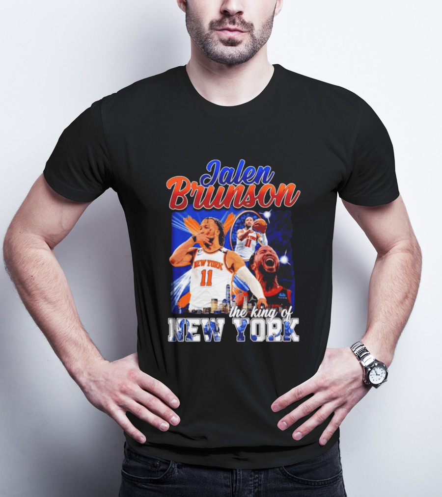 Jalen Brunson The King Of New York New York Knicks Basketball T-Shirt