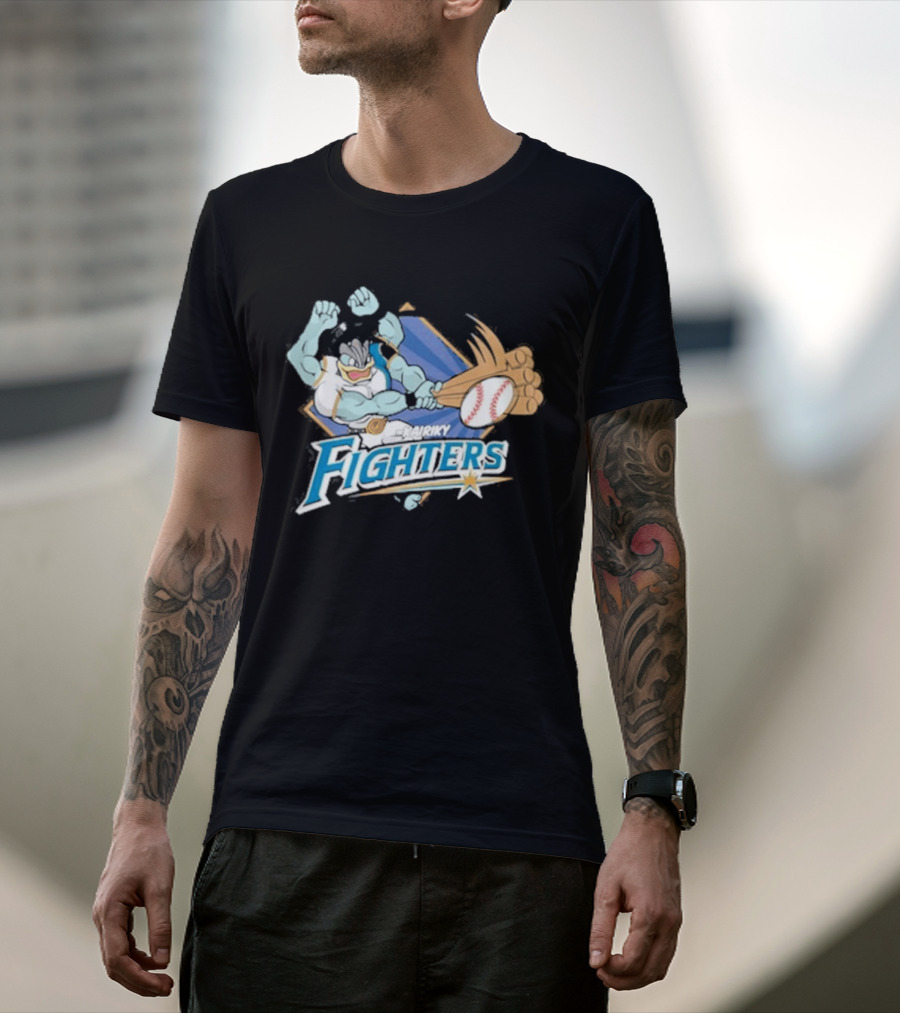 Hokkaido Nippon Ham Fighters Machamp Baseball T-Shirt