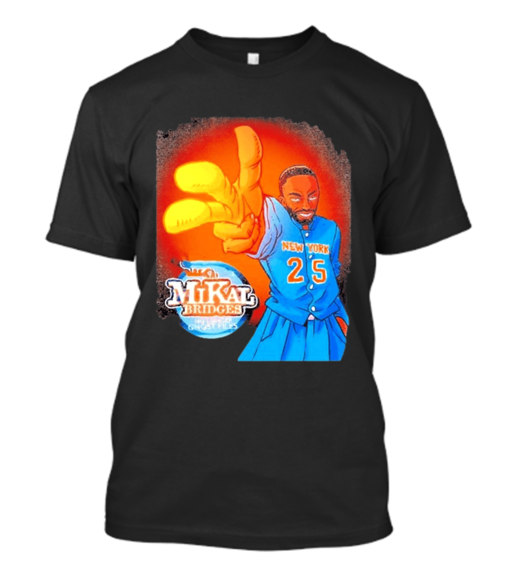 New York 25 Mikal Bridges No Longer Ghost Files T-Shirt