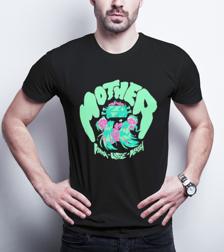 Mother Birth Life Death Neon Psychedelic T-Shirt
