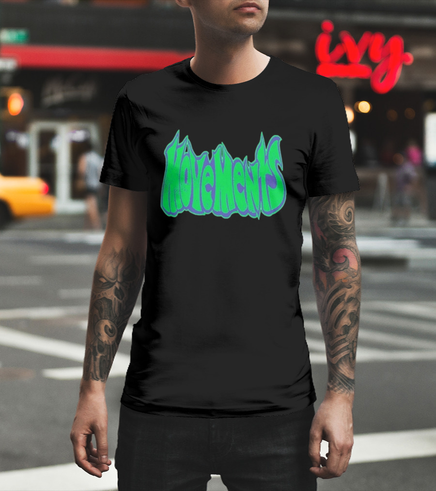 Movements Back In My Ways Neon Vaporwave Style Font T-Shirt