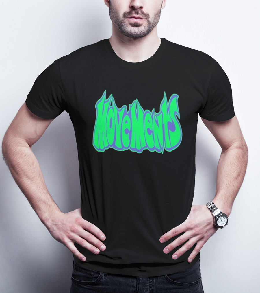 Movements Back In My Ways Neon Vaporwave Style Font T-Shirt