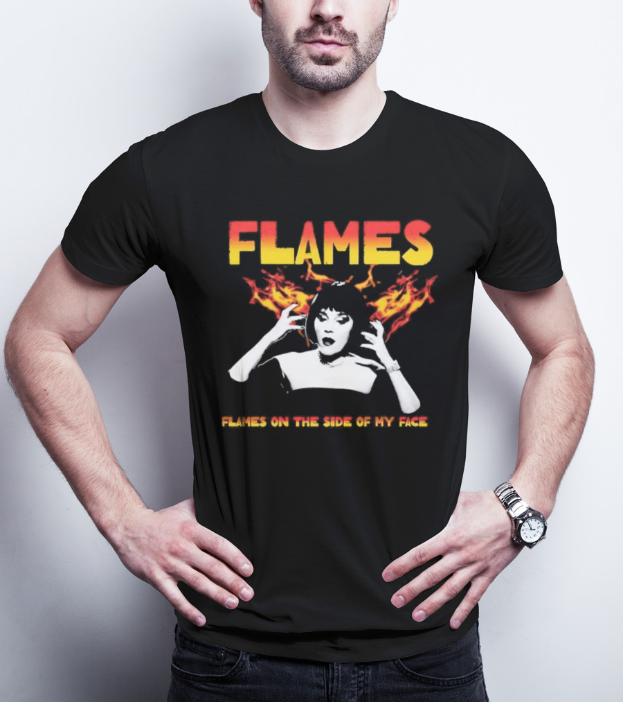 Mrs. White Flames On The Side Of My Face Clue Movie T-Shirt