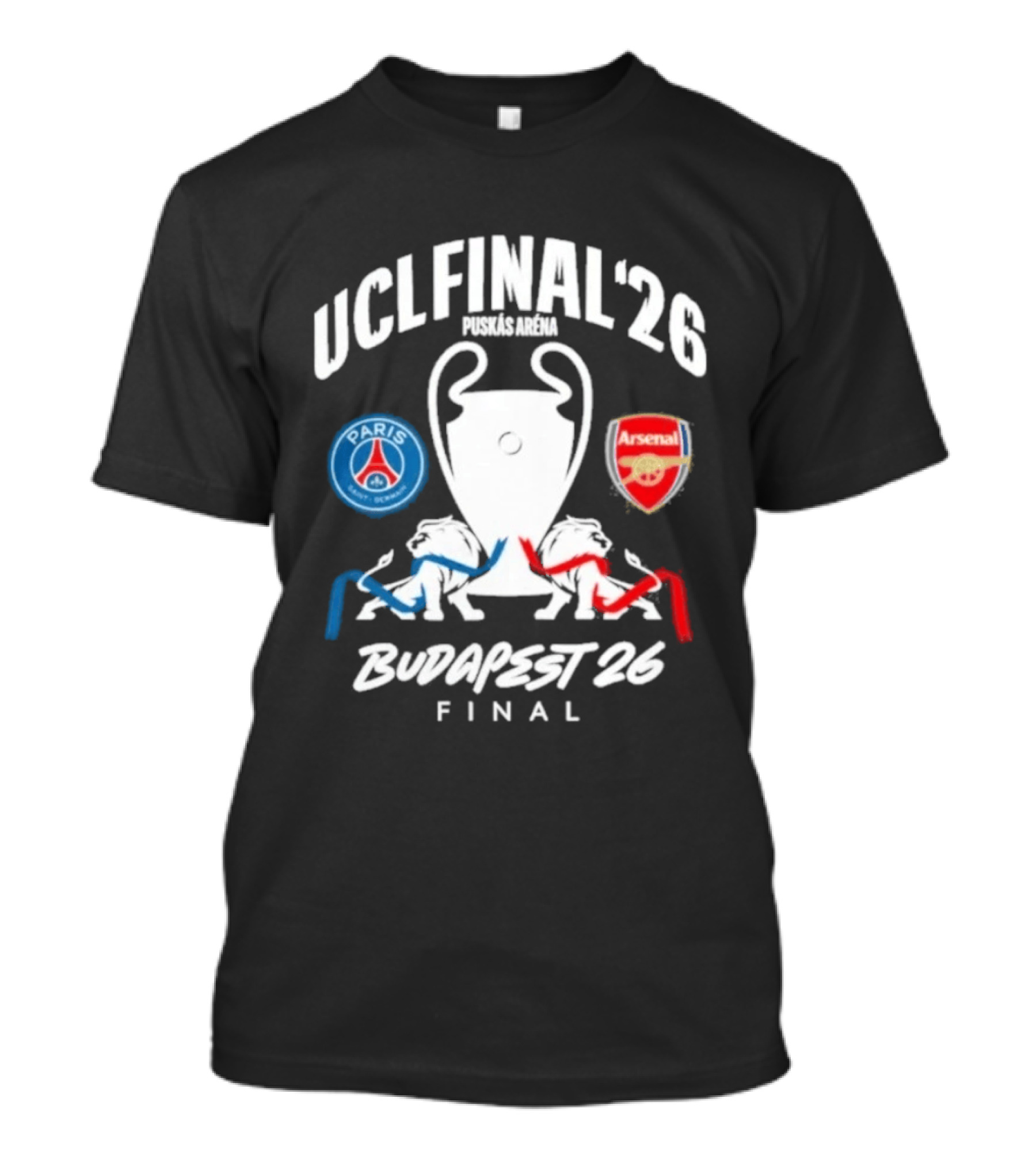 UCL Final 2026 Paris Saint Germain Vs Arsenal Budapest T-Shirt