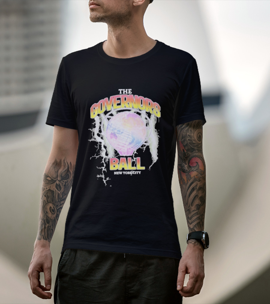 The Governors Ball New York City Lightning Globe Festival T-Shirt