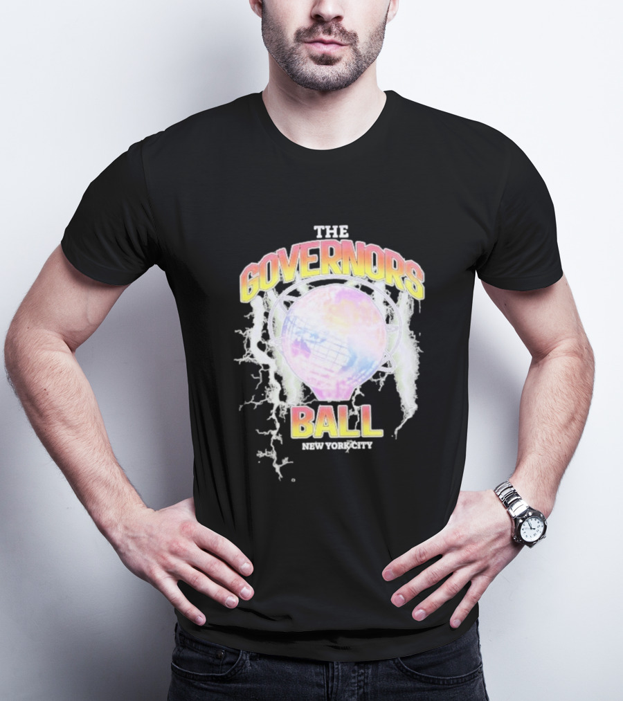 The Governors Ball New York City Lightning Globe Festival T-Shirt