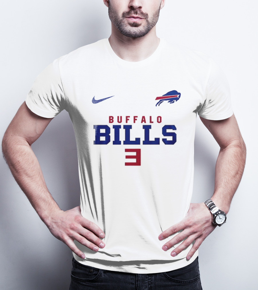 Buffalo Bills Nike Number 3 T-Shirt