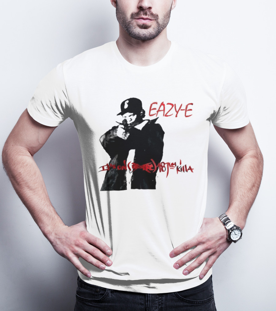 Eazy E It's On Dr. Dre 187um Killa Vintage Style Tribute 90s Hip Hop T-Shirt