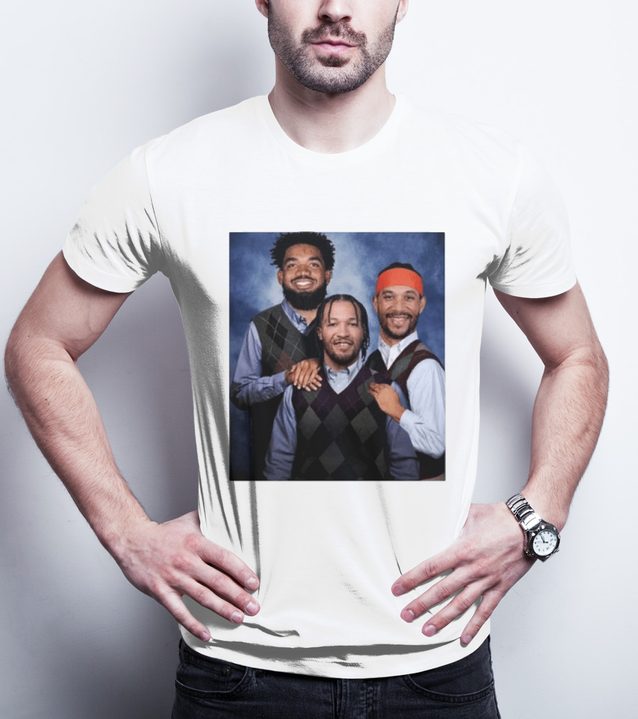 Karl Anthony Towns Jalen Brunson Josh Hart Step Brothers Argyle Sweater T-Shirt