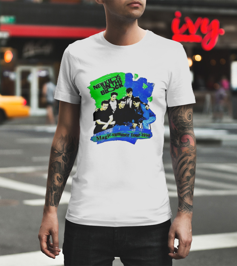 New Kids On The Block Magic Summer Tour 1990 Vintage Concert T-Shirt