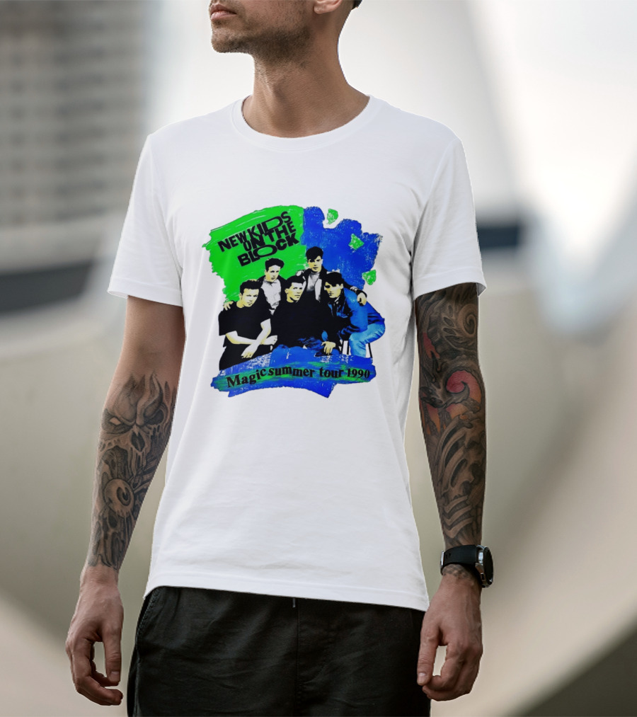 New Kids On The Block Magic Summer Tour 1990 Vintage Concert T-Shirt