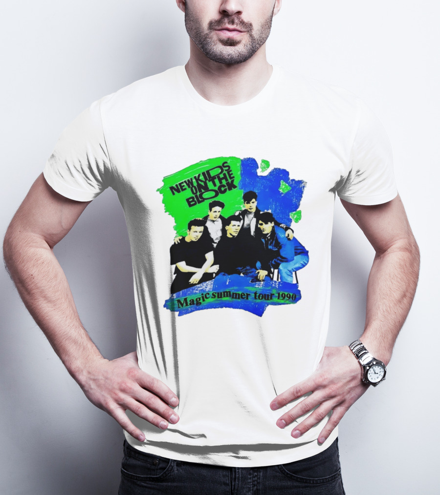 New Kids On The Block Magic Summer Tour 1990 Vintage Concert T-Shirt