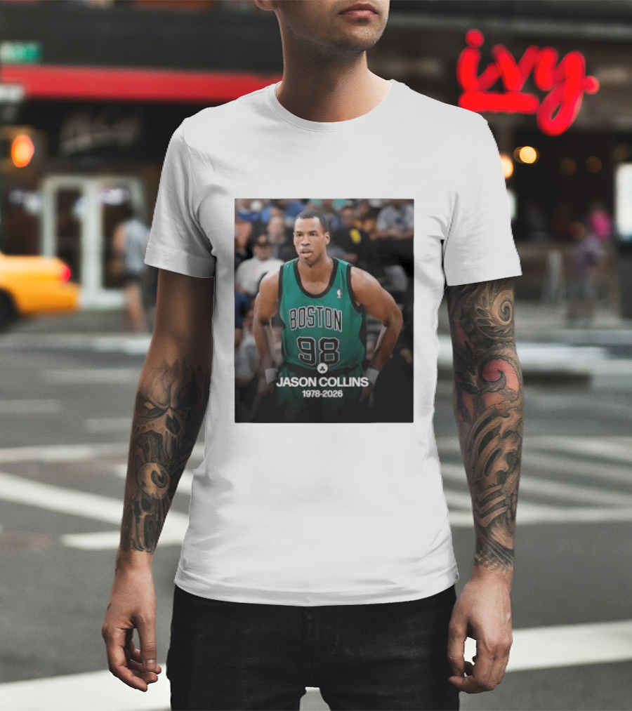 Boston Jason Collins 1978 2026 98 Rest In Peace T-Shirt