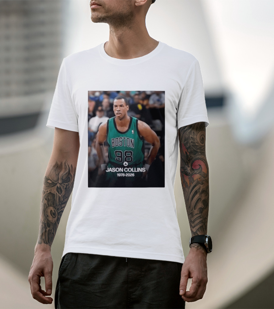 Boston Jason Collins 1978 2026 98 Rest In Peace T-Shirt