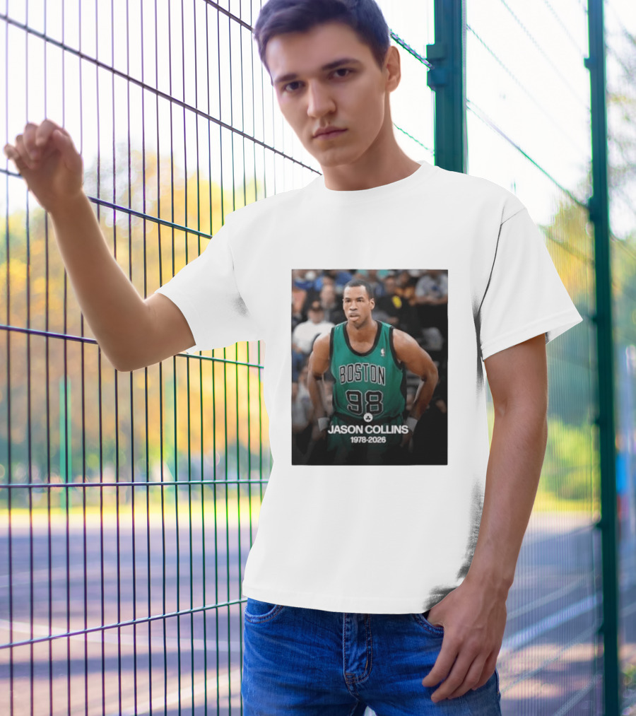 Boston Jason Collins 1978 2026 98 Rest In Peace T-Shirt