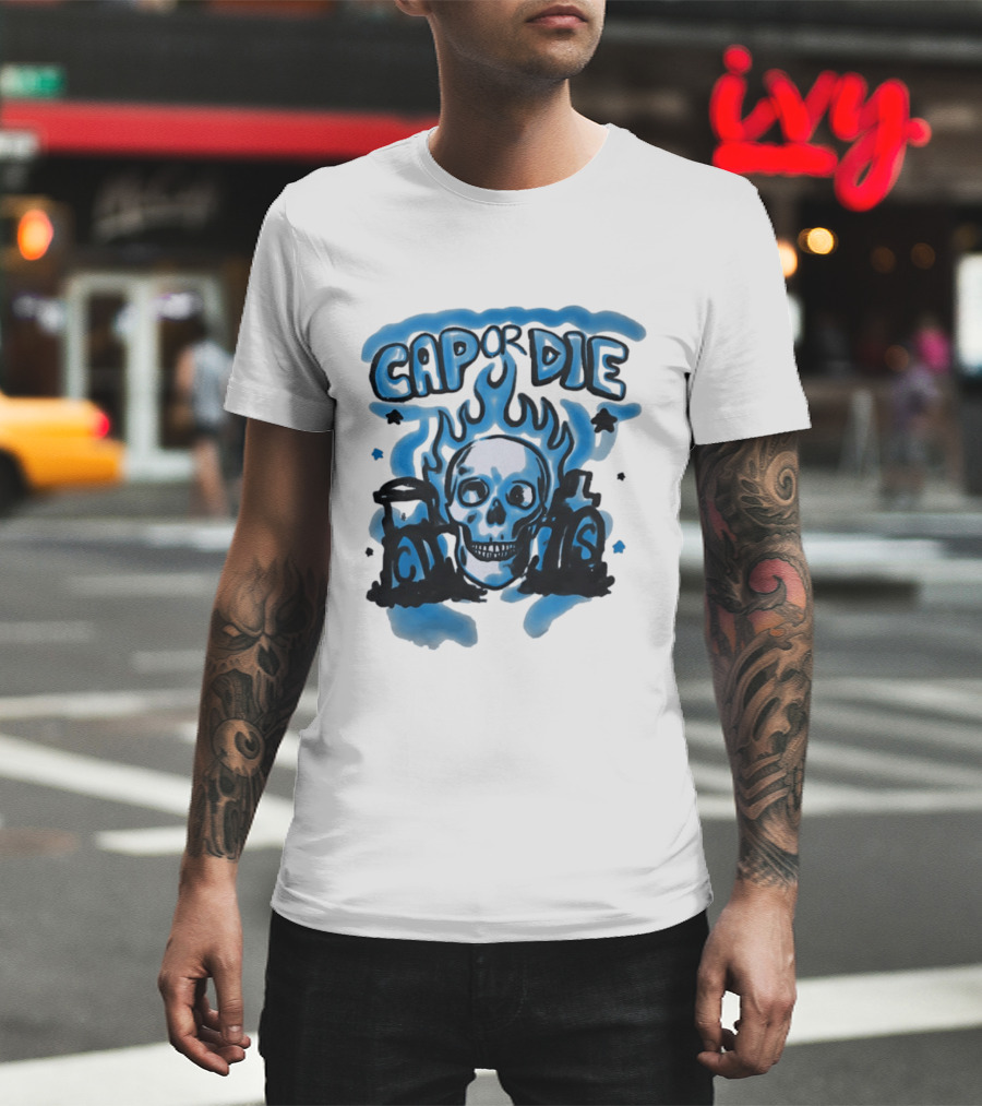Cap Or Die Skull Flame T-Shirt
