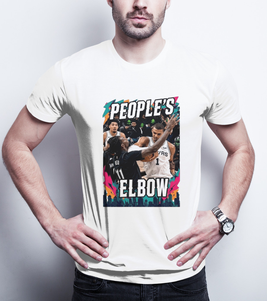 People's Elbow Wemby Spurs Vs Naz Reid Wolves T-Shirt
