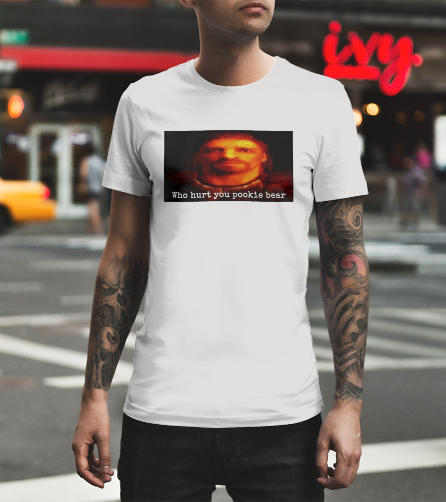 Who Hurt You Pookie Bear Video Game T-Shirt