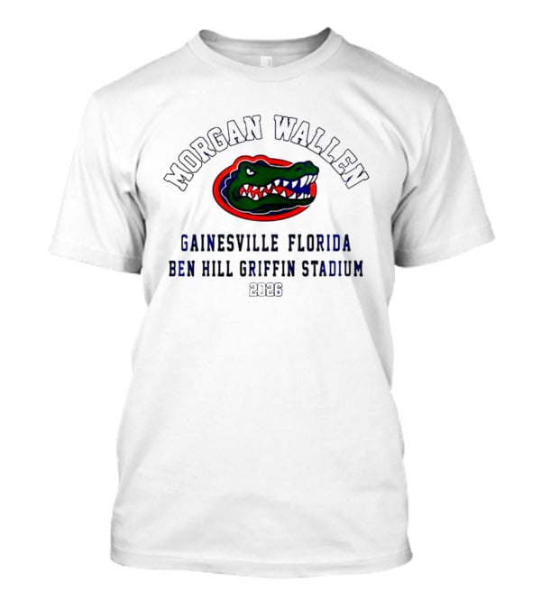 Morgan Wallen Florida Gators 2026 Gainesville Ben Hill Griffin Stadium T-Shirt