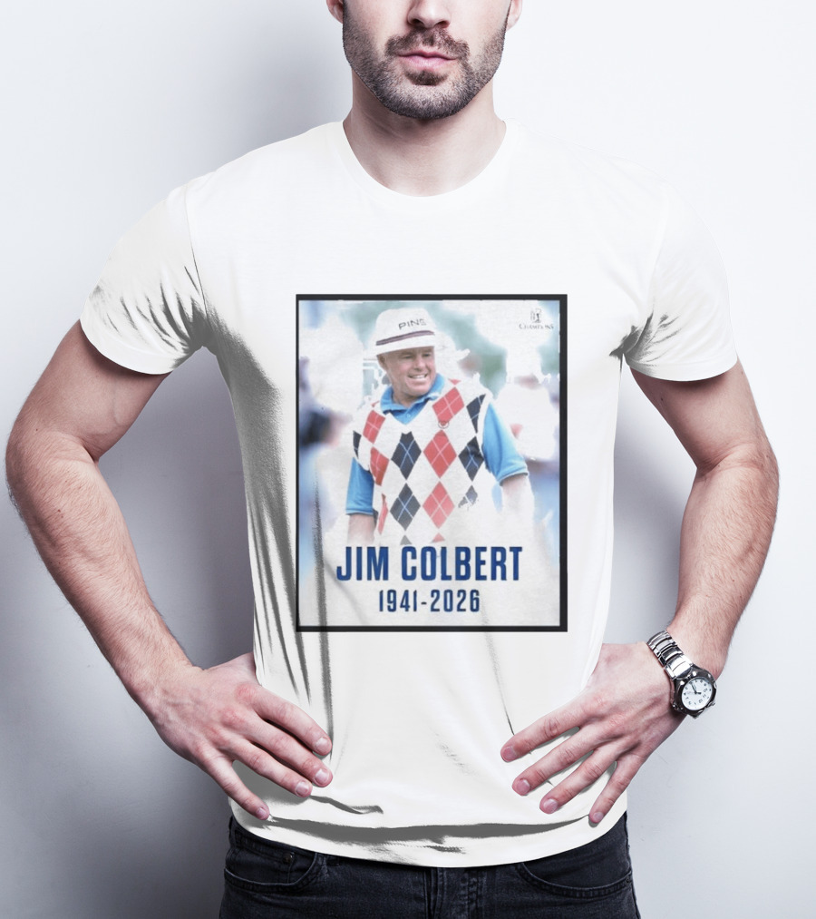 Jim Colbert 1941 2026 PING Champions Golf Legend Argyle Sweater T-Shirt