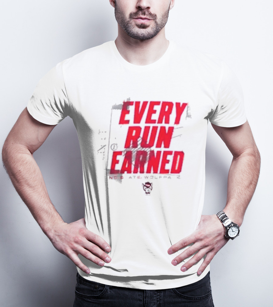 NC State Wolfpack Every Run Earned T-Shirt