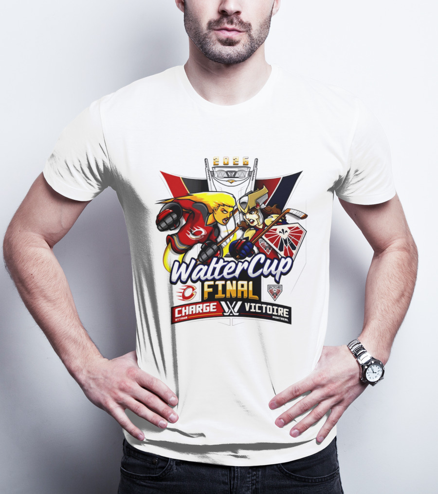 Ottawa Charge Vs Montreal Victoire 2026 Walter Cup Final Hockey Clash T-Shirt