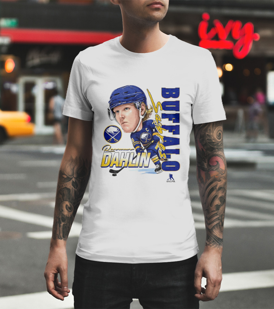 Rasmus Dahlin Captain Buffalo Sabres NHLPA Caricature T-Shirt