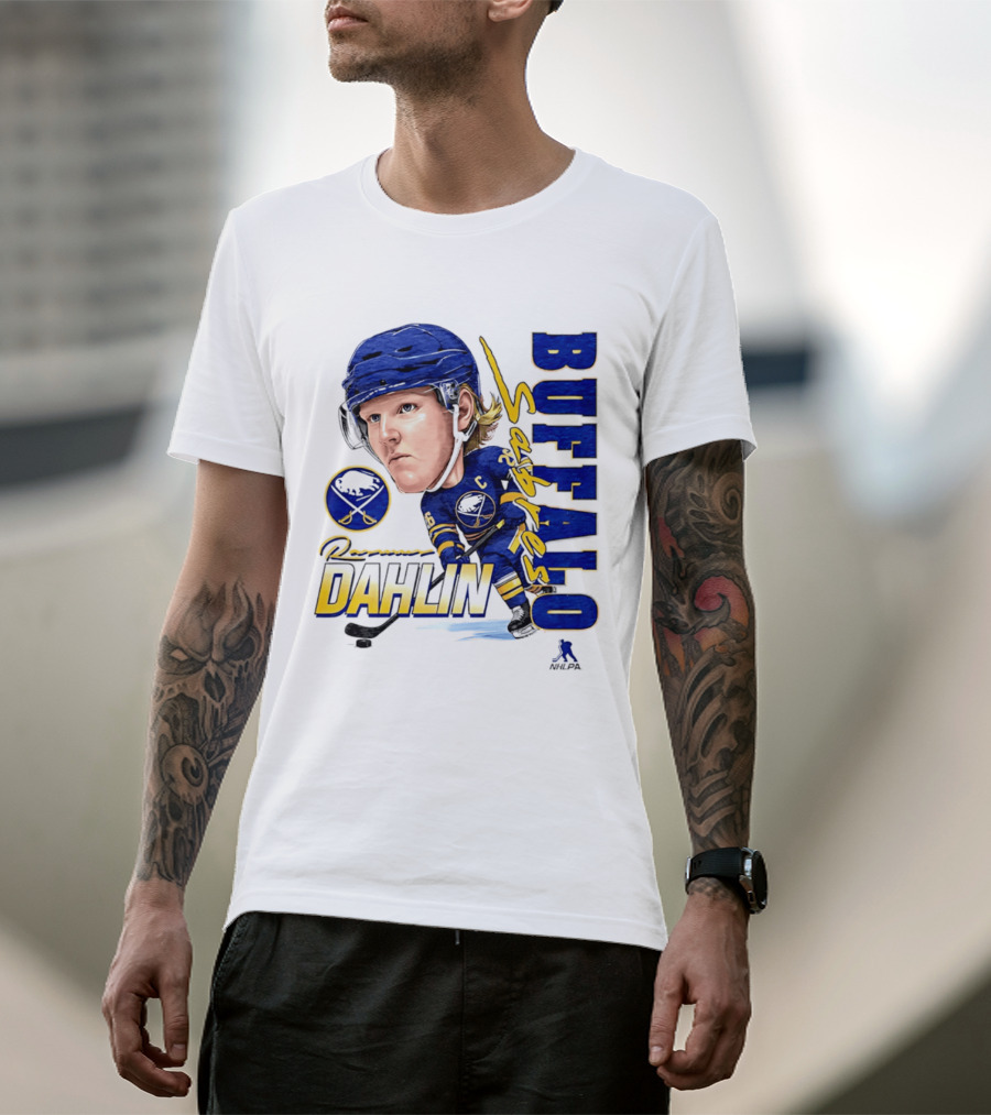Rasmus Dahlin Captain Buffalo Sabres NHLPA Caricature T-Shirt