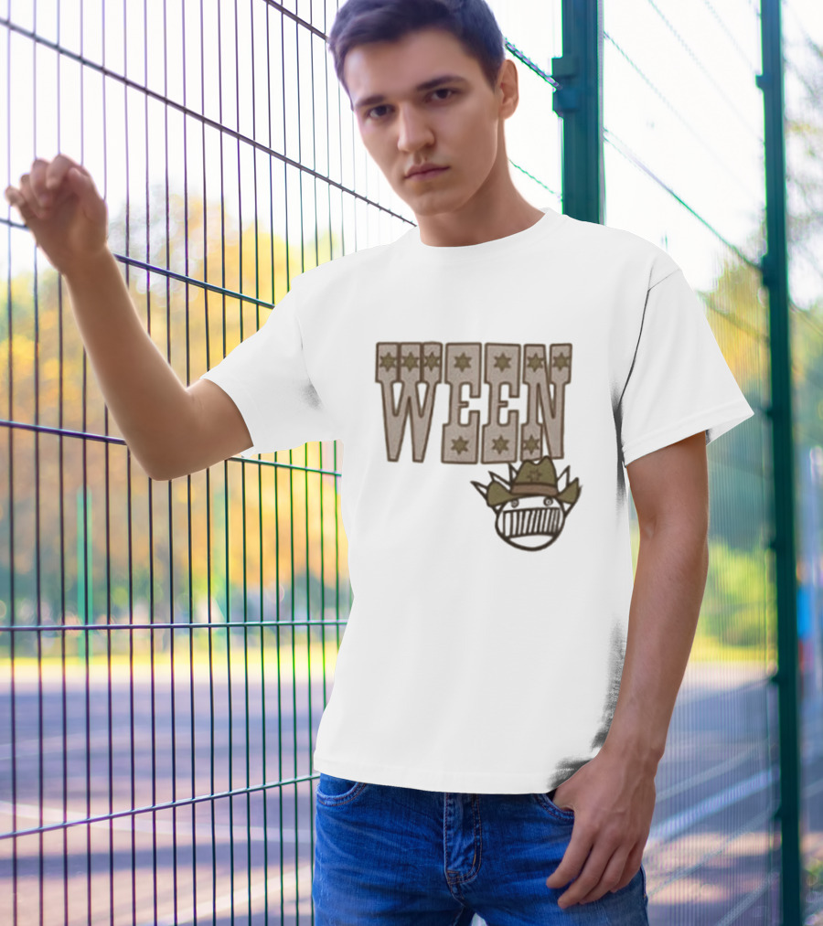Ween 12 Golden Country Greats Tour Cowboy Hat Stars T-Shirt