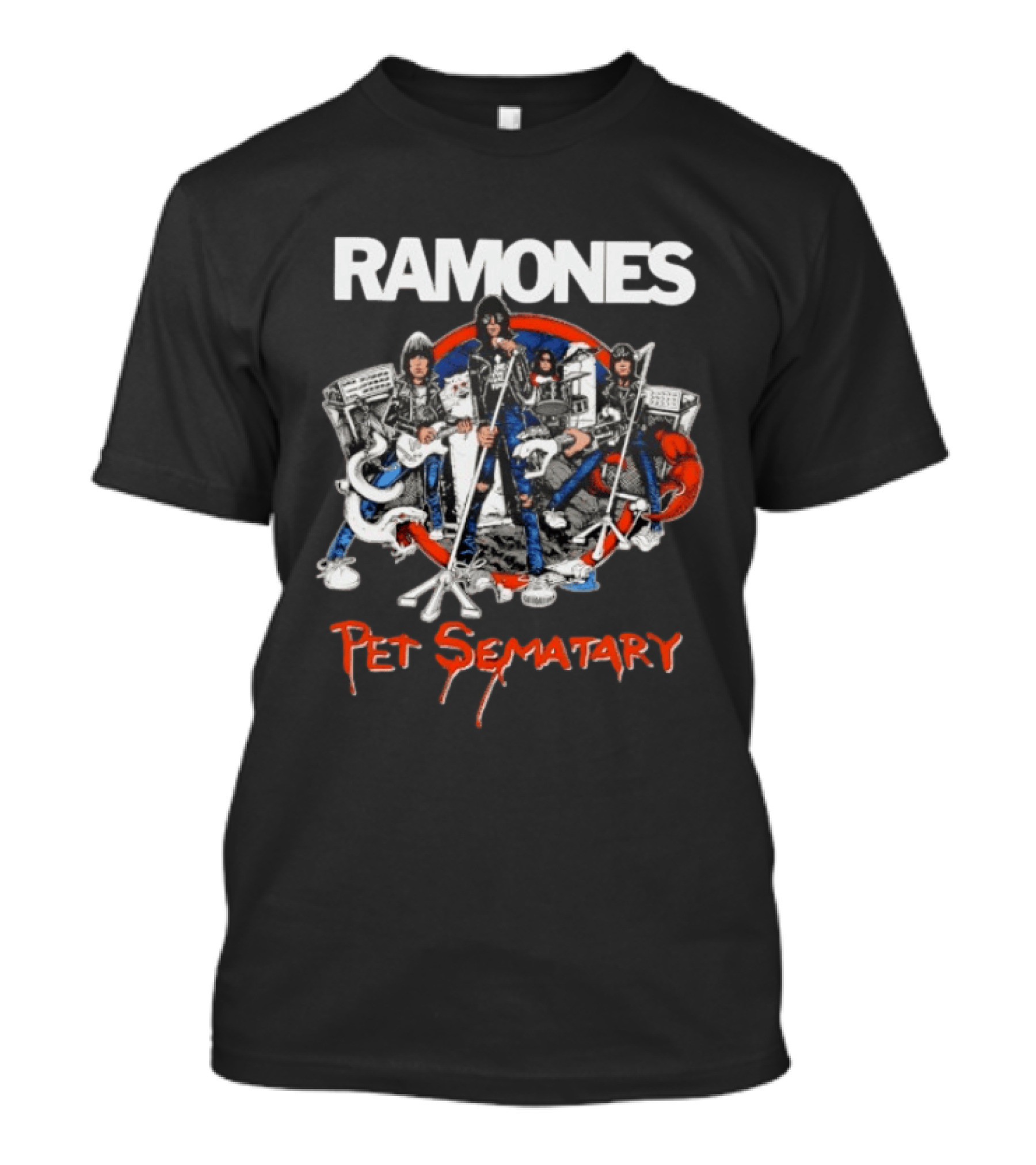 Ramones Pet Sematary Road To Ruin Classic Punk Rock Band T-Shirt