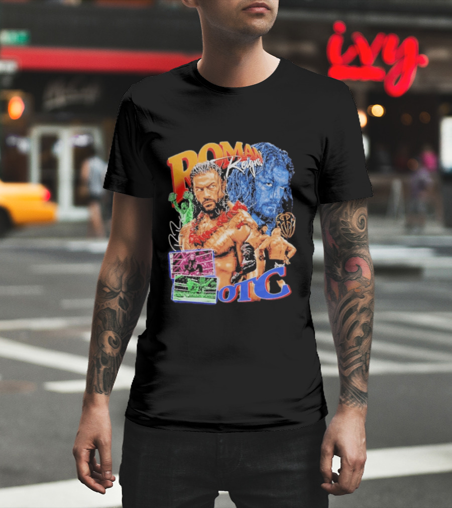 Roman Reigns Tribal Chief OTC Wrestling Champion WWE Acknowledged T-Shirt
