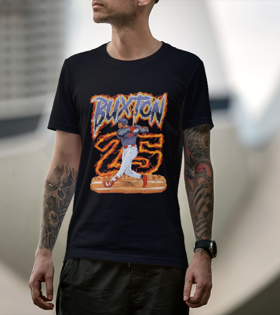 Buxton 25 Blazing Baseball Slugger T-Shirt