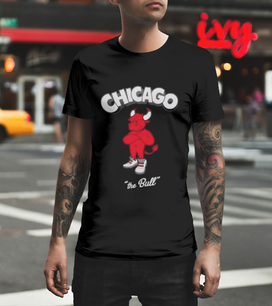 Chicago Bulls Toon Bull NBA Cartoon T-Shirt